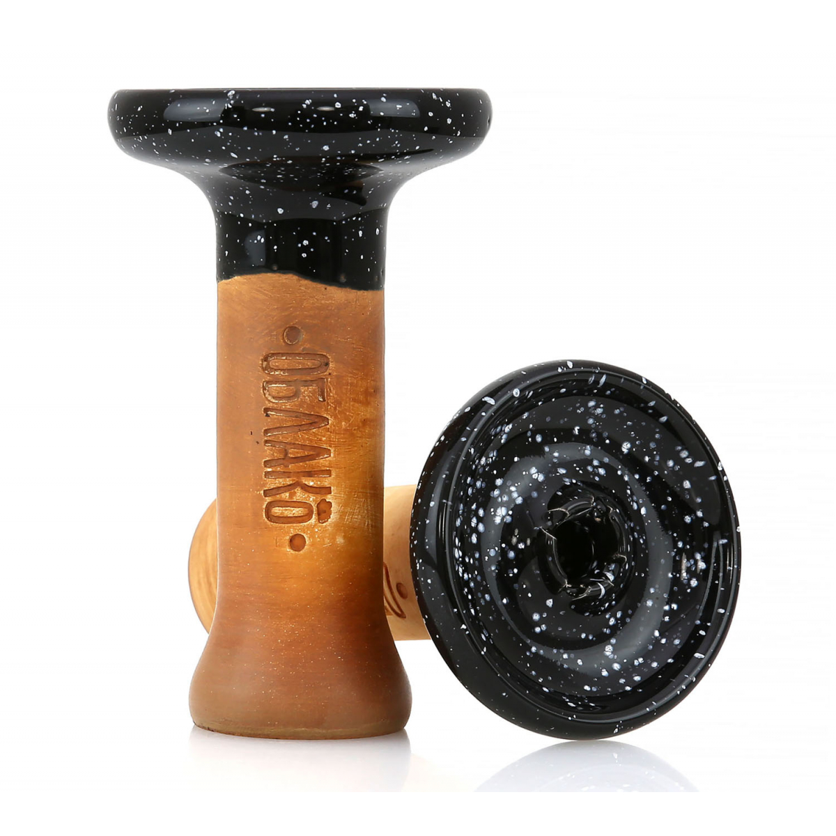 OBLAKO Phunnel S Glazed - Small hookah bowl - Black Cosmos